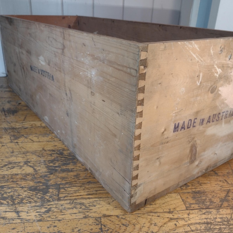Large Wooden Crate - Etsy