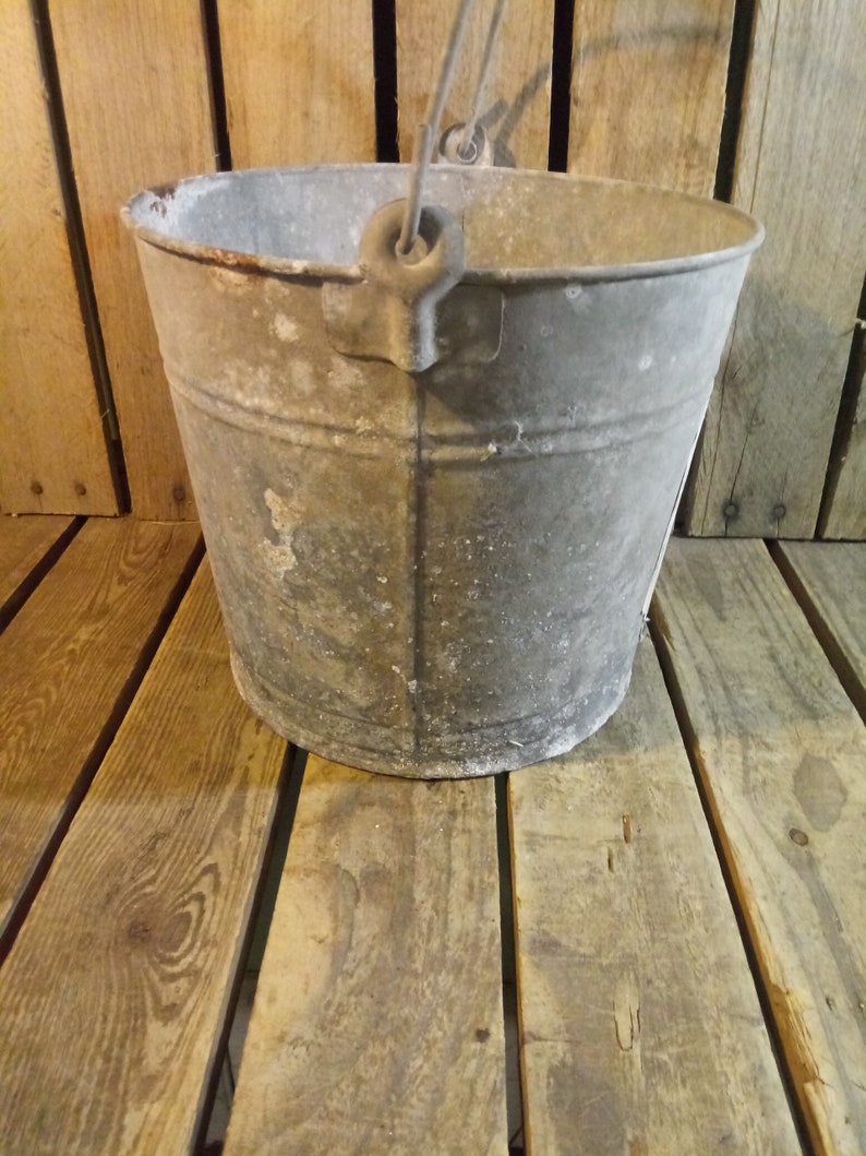 Rusty Metal Bucket - Etsy