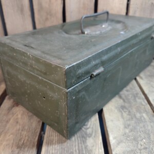 Vintage Green Metal Toolbox - Etsy
