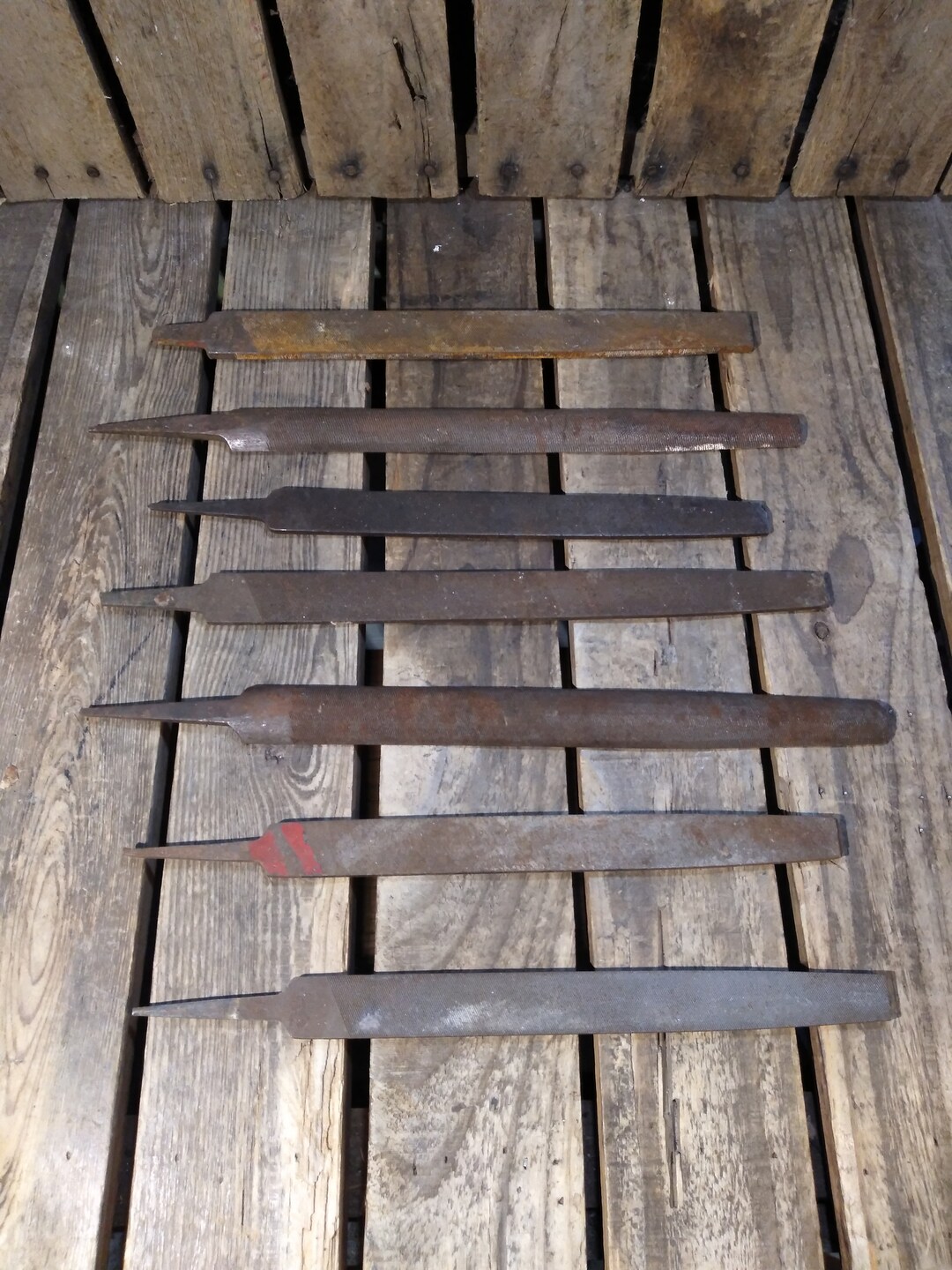 7 Vintage Rusty Files - Etsy Canada