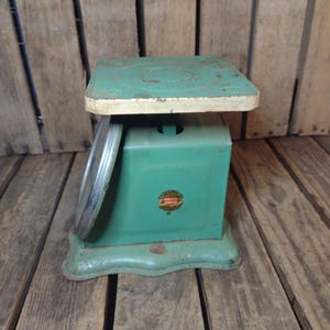 Vintage Green Metal Kitchen Scale Countertop Analog Farmhouse Decor - Etsy