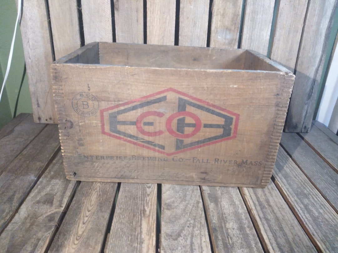 Vintage Enterprise Brewing Beer Crate - Etsy