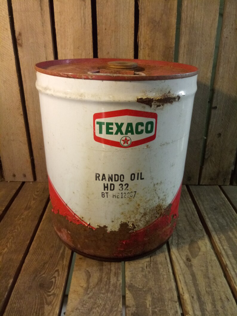 Vintage Rusty Texaco Oil Can - Etsy