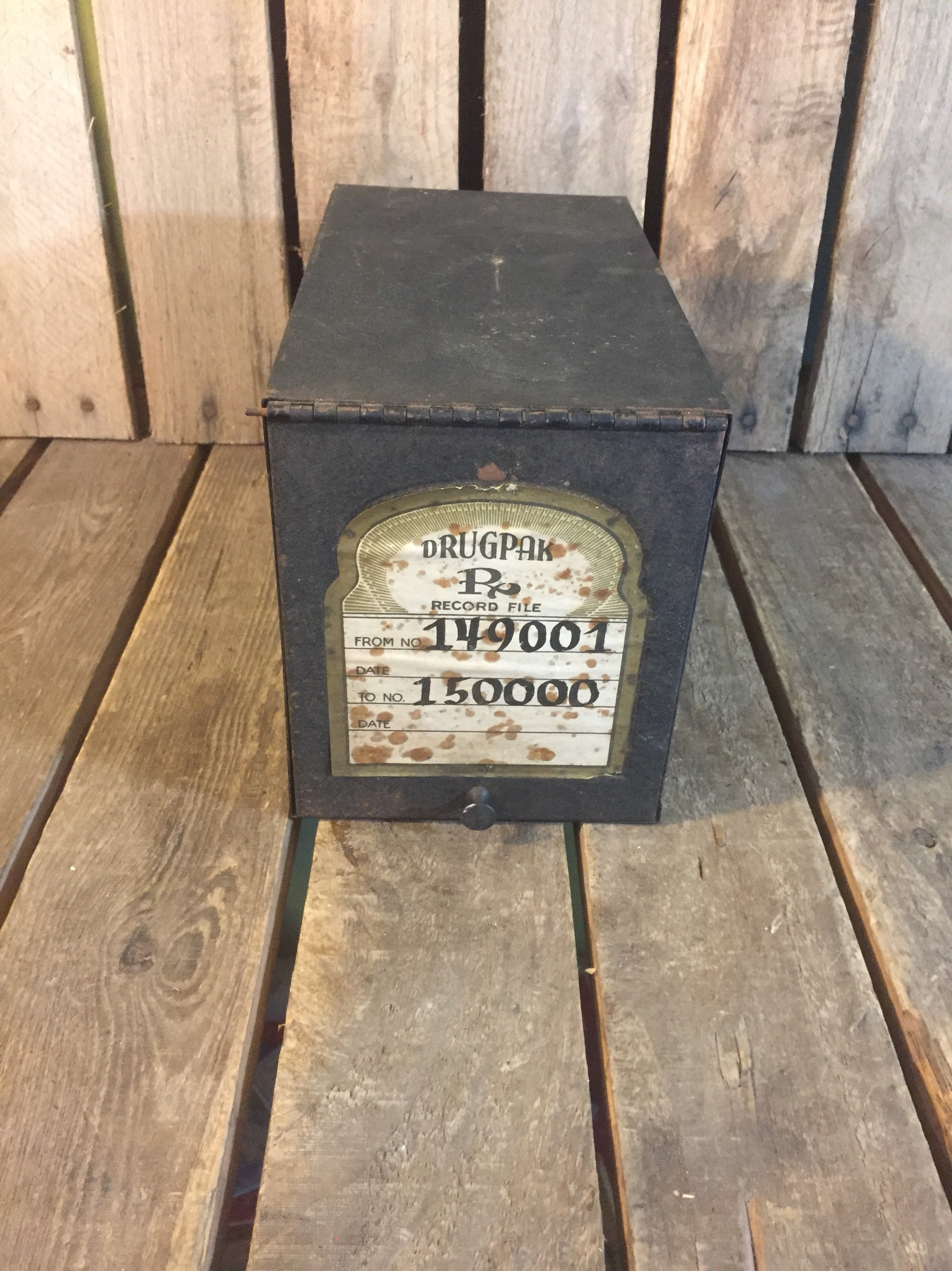 Vintage Rx File Box | Etsy