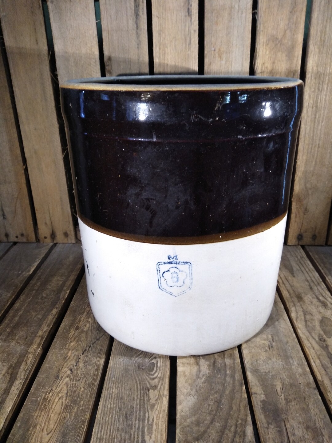 Antique 6 Gallon Crock - Etsy
