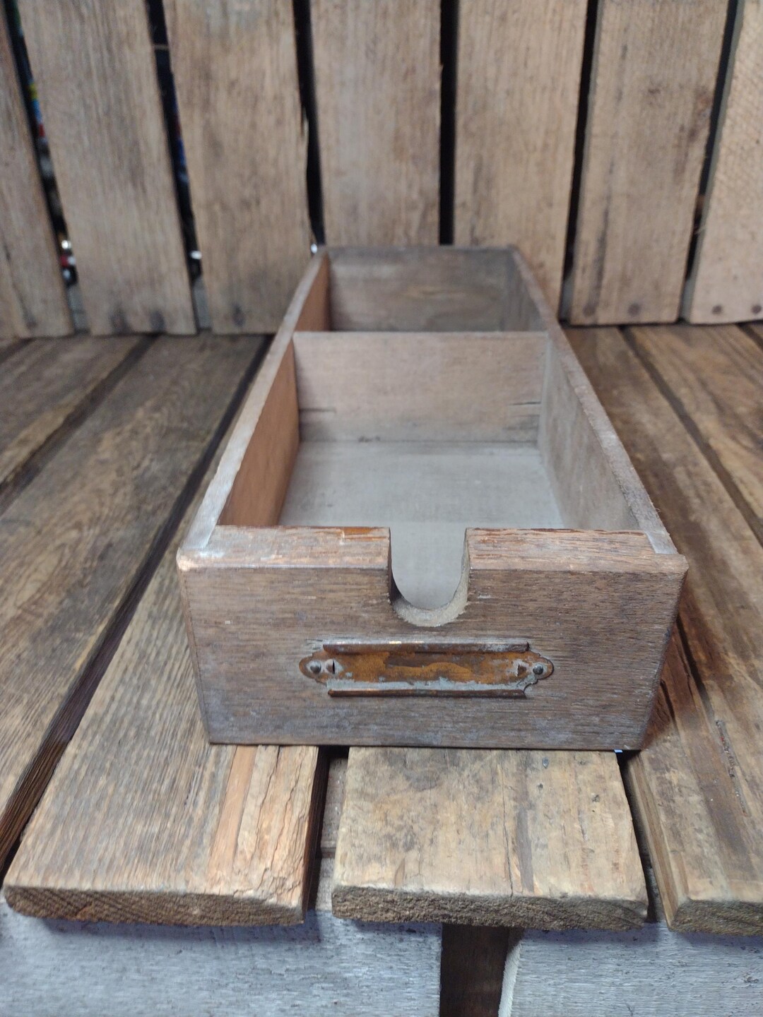 Vintage Wooden Drawer Box Industrial Storage Organizer - Etsy