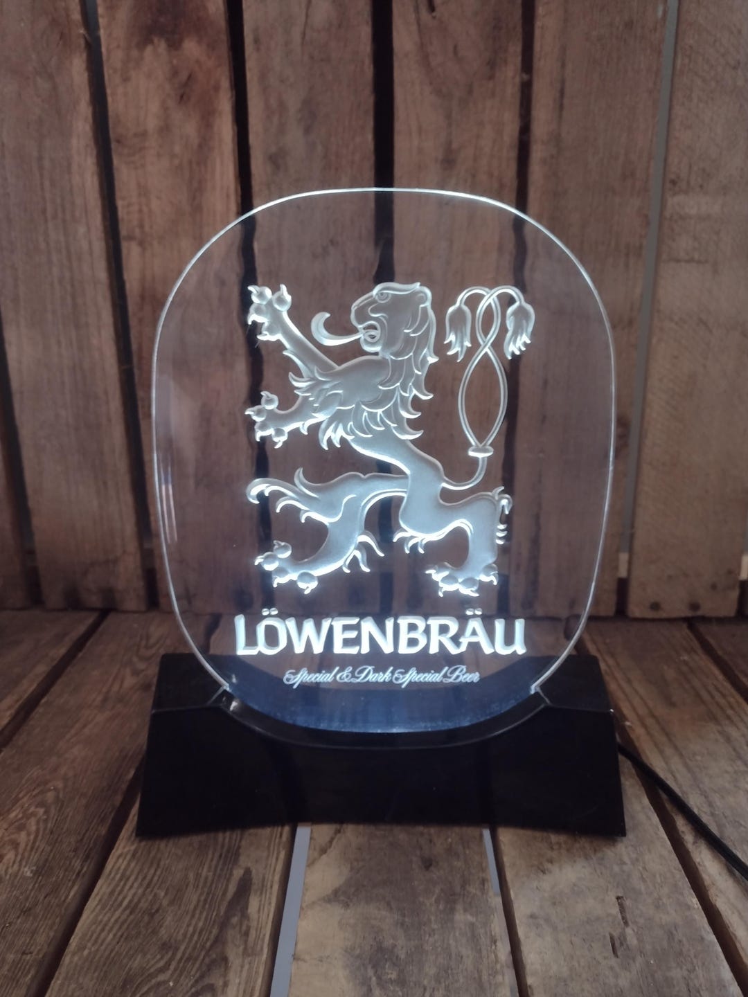 Vintage Lowenbrau Beer Light Sign, Vintage Sign - Etsy