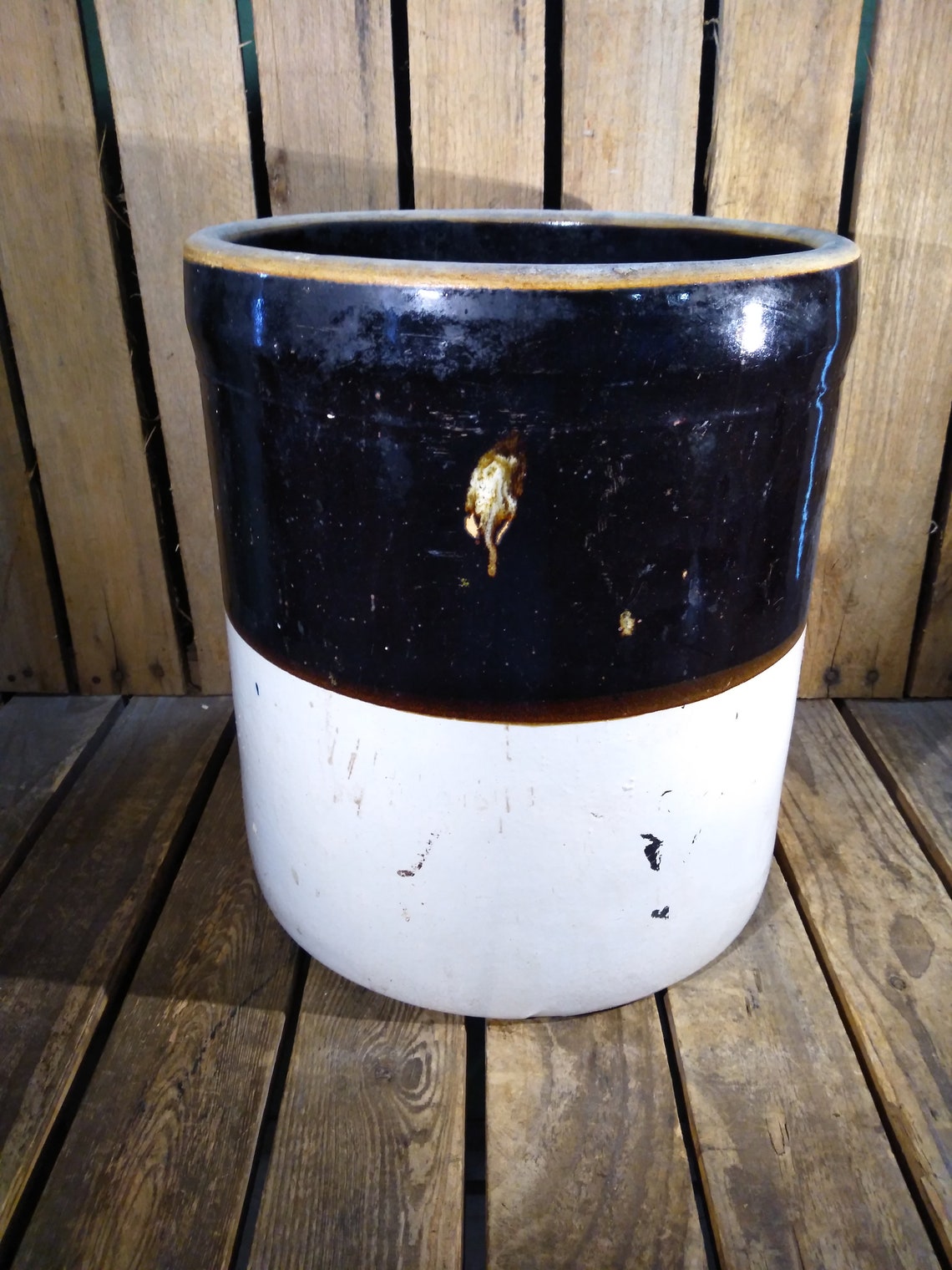 Antique 6 Gallon Crock - Etsy
