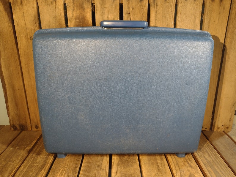 Vintage Blue Samsonite Suitcase With Key & Box - Etsy