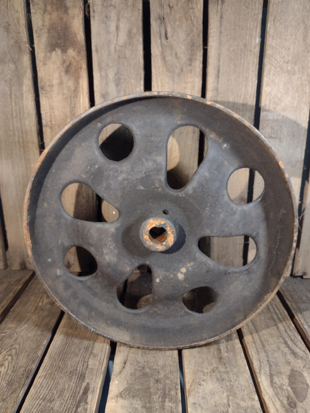 Vintage Industrial Metal Wheel - Etsy