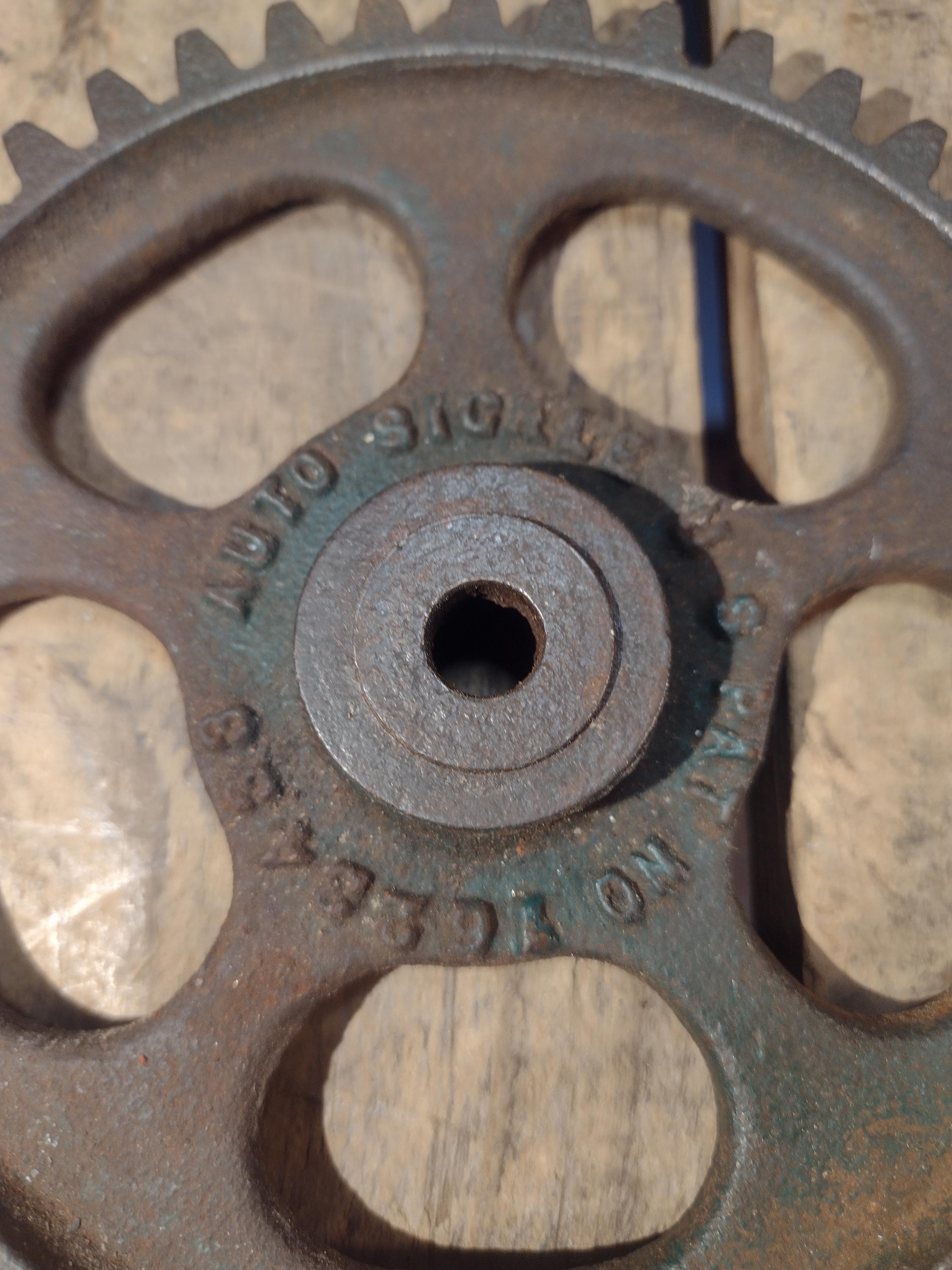 Antique Auto Siglet Gear Wheel Iron Sprocket Industrial Decor - Etsy