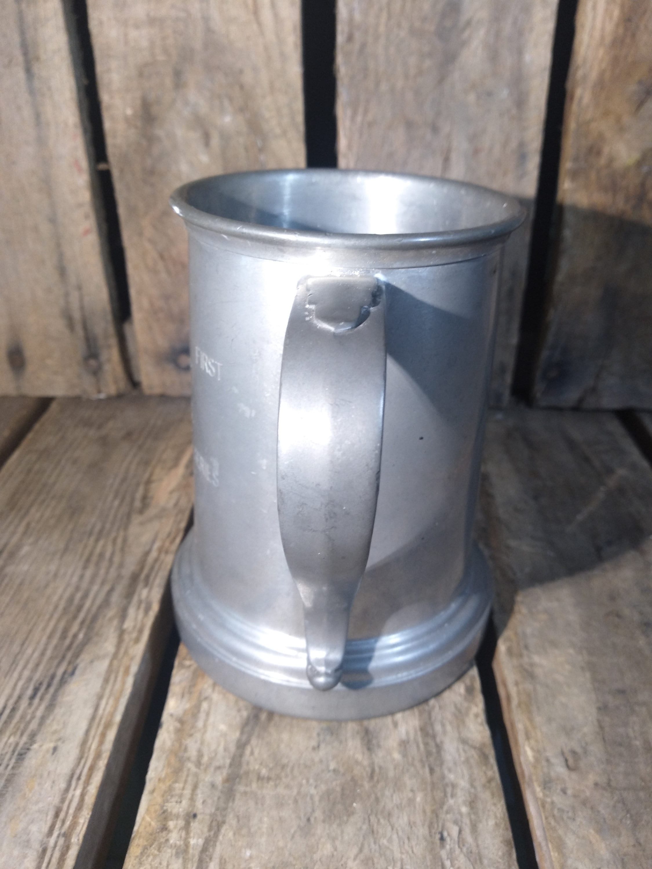 Vintage Metal Mug | Etsy