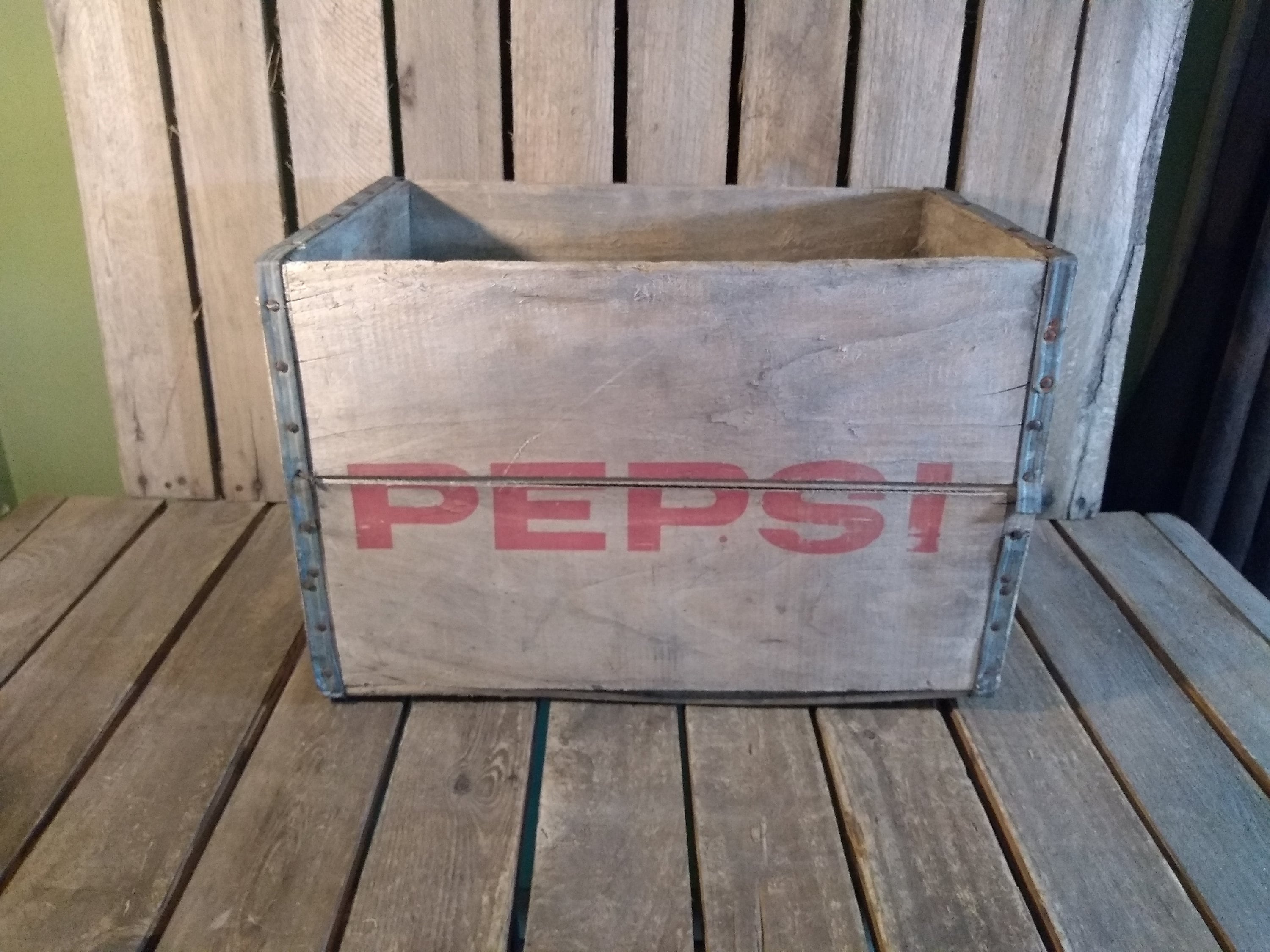 Vintage Pepsi Caja Caja de Madera Vintage | Etsy