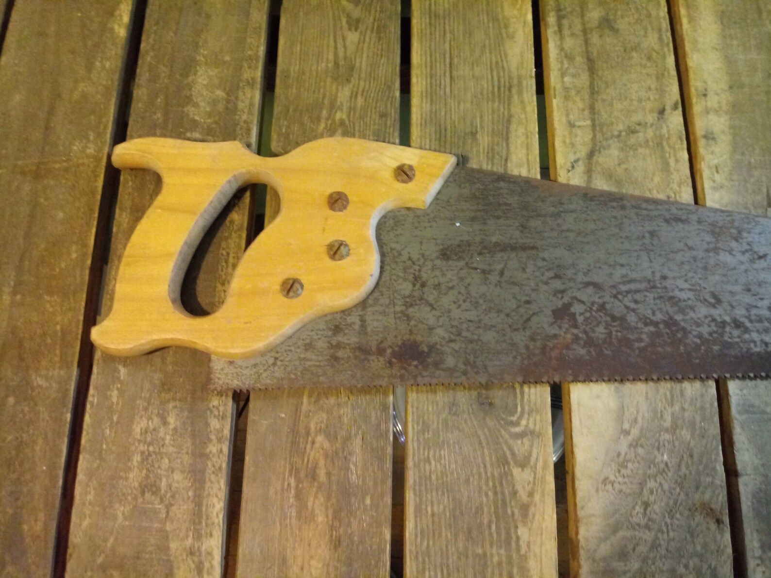 Vintage Rusty Hand Saw - Etsy
