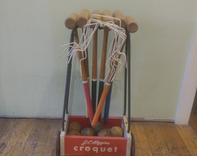 Vintage Croquet Set, JC Higgins Croquet Set - Etsy