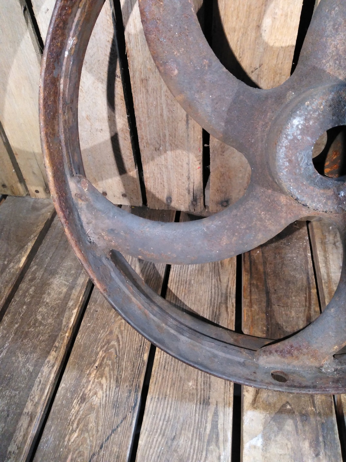 Antique Rusty Wheel - Etsy