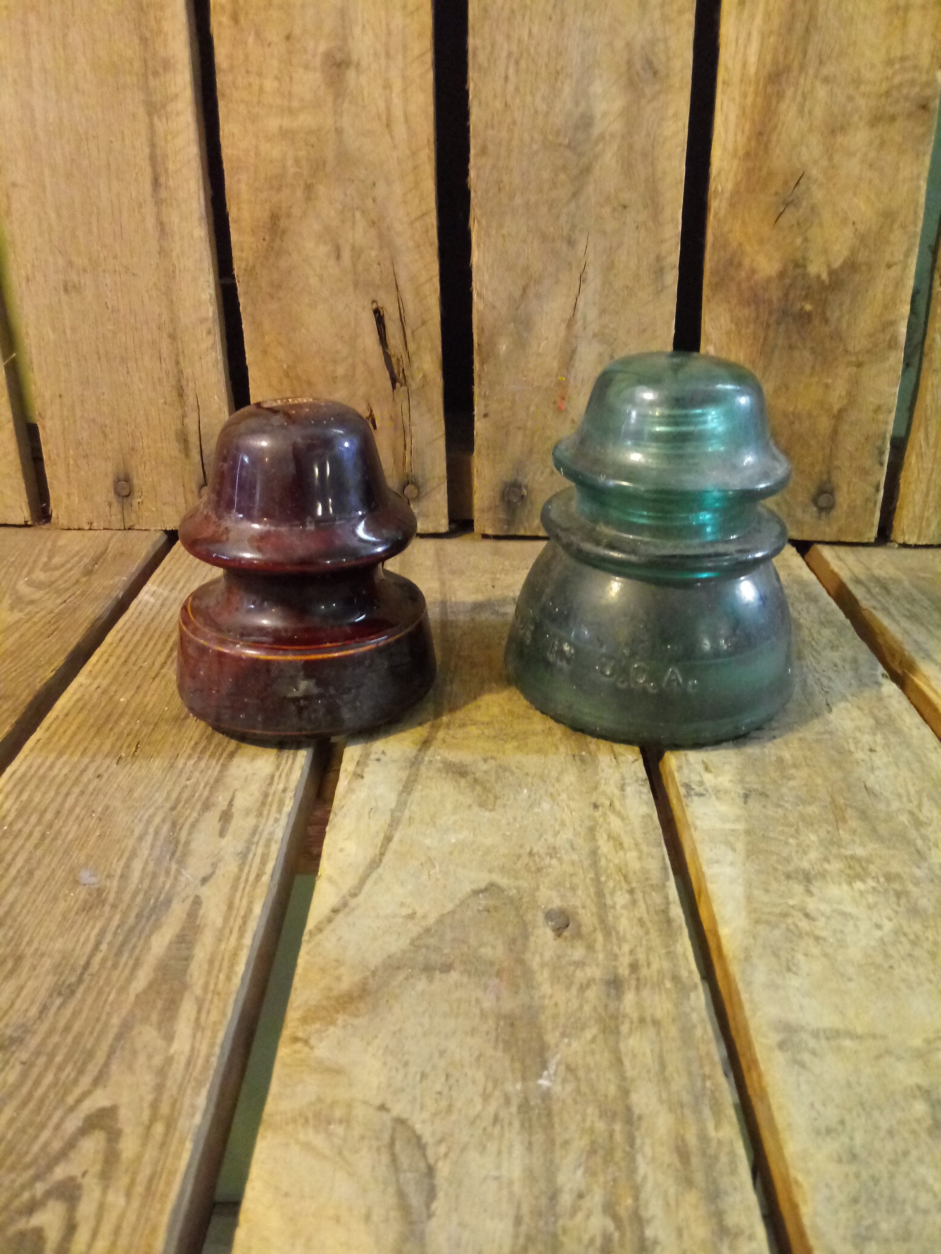 2 Vintage Insulators | Etsy