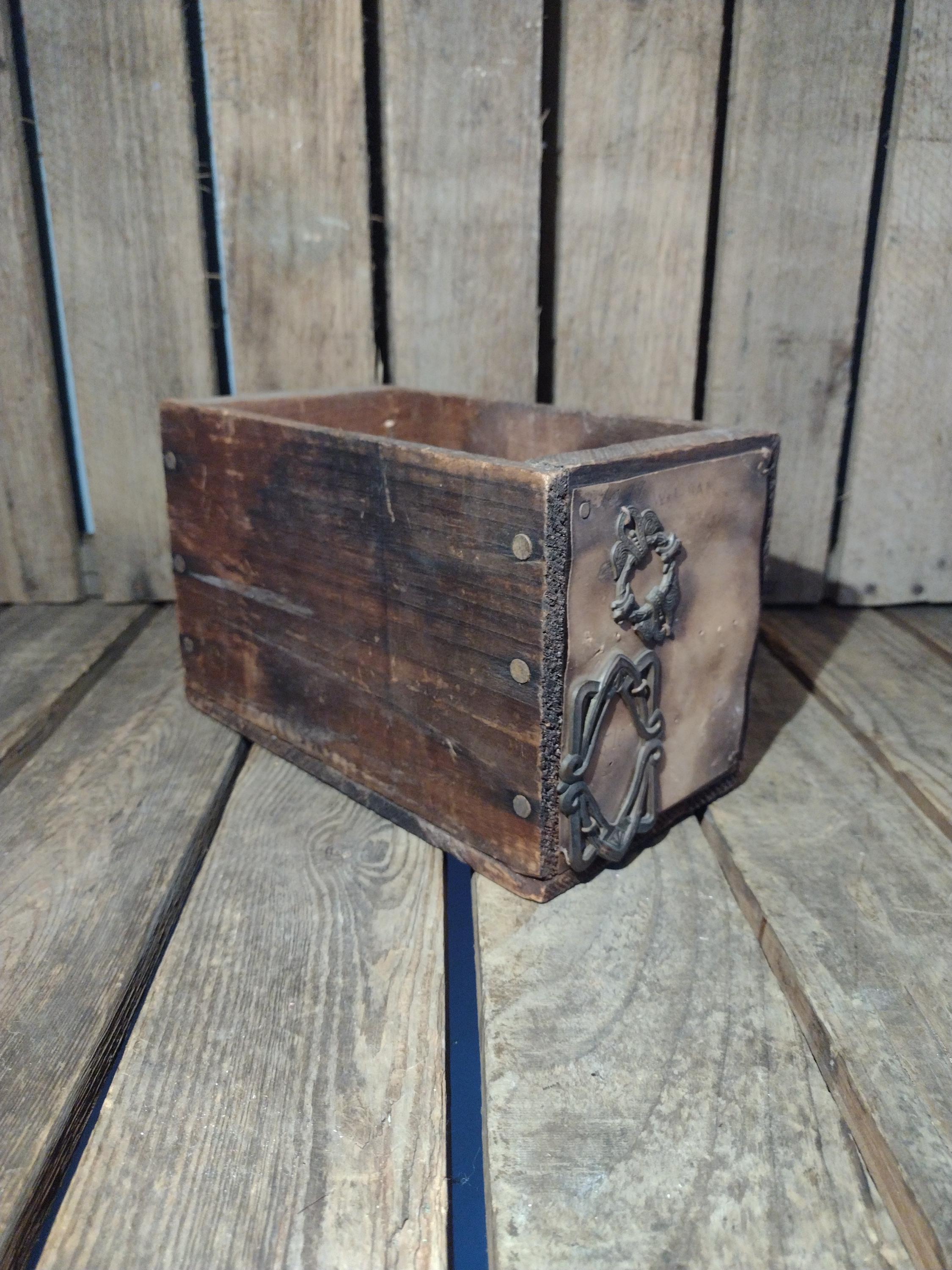 Small Antique Wooden Box - Etsy