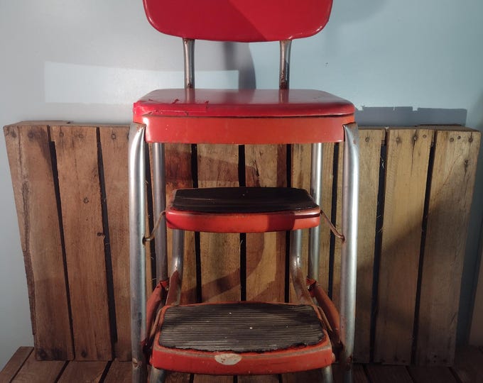 Vintage Costco Step Stool Chair - Etsy
