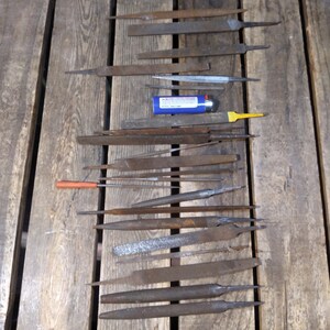 23 Vintage Rusty Files - Etsy