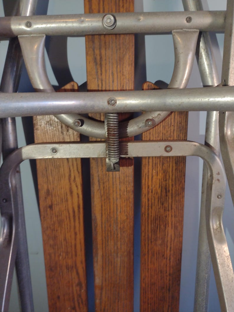 Vintage Duralite Racing Sled – Rustic Winter Cabin Decor | Wooden ...