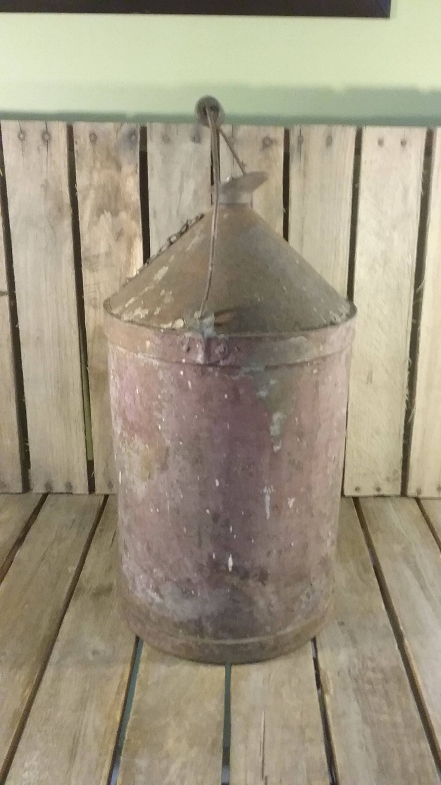 Vintage Metal Jug Distressed Jug Rusty Jug Rusty Metal Can | Etsy