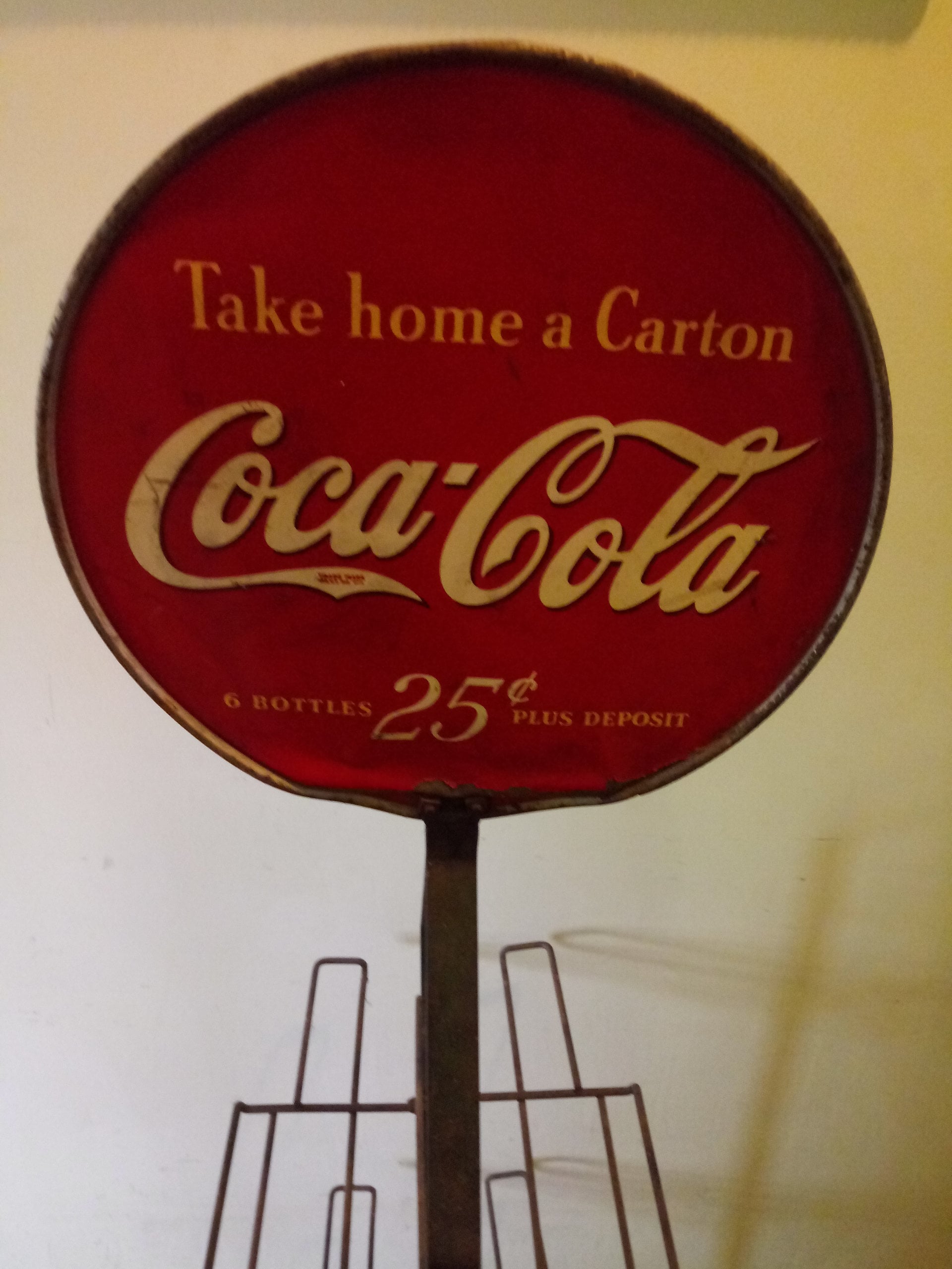 Antique Coca Cola 6 Pack Display Rack | Etsy