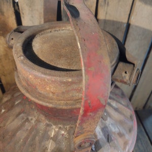 Vintage Shell Oil Gas Can – Large Red Metal Fuel Storage Container ...