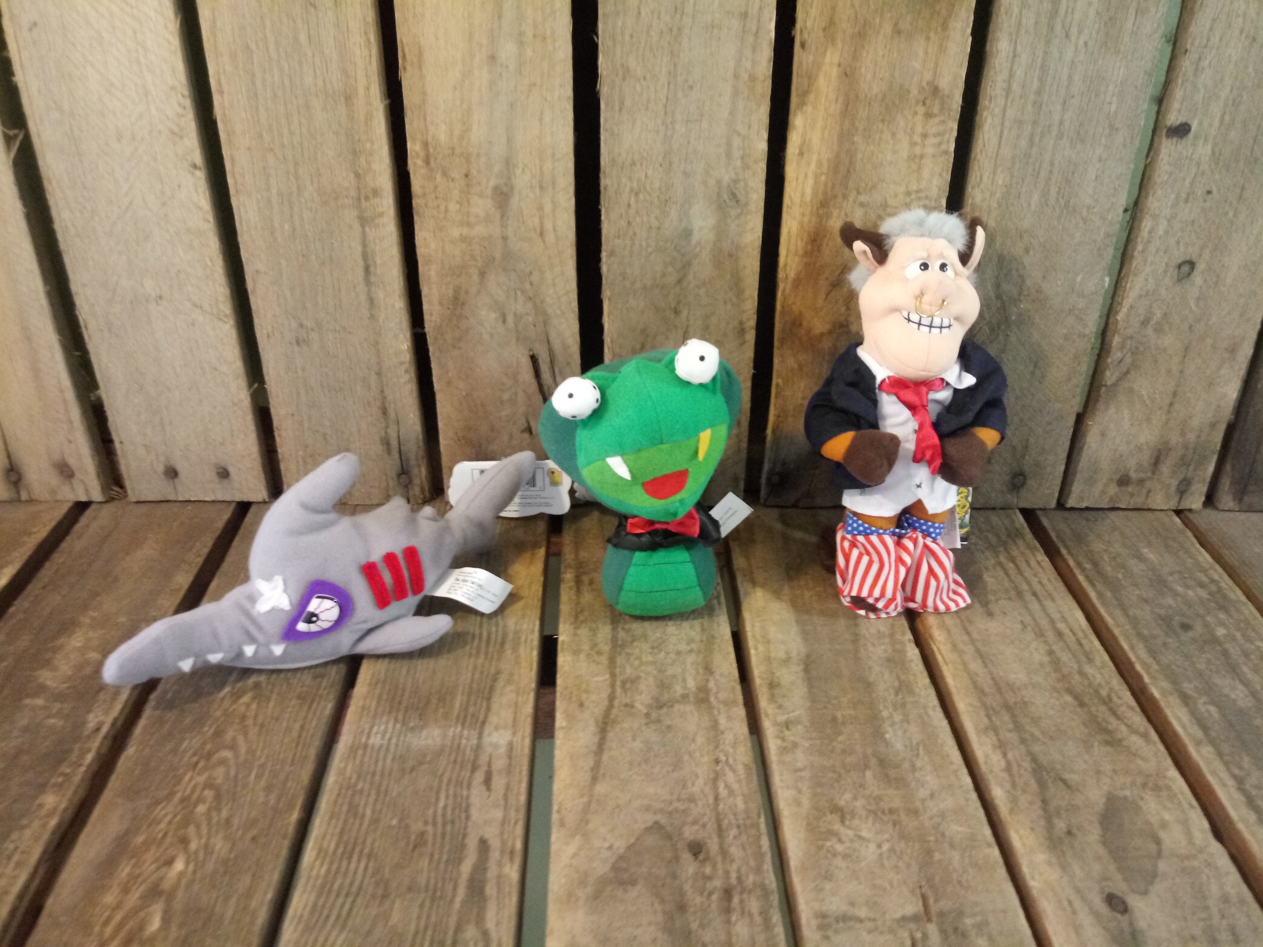 3 Vintage Plush Meanies Toys - Etsy