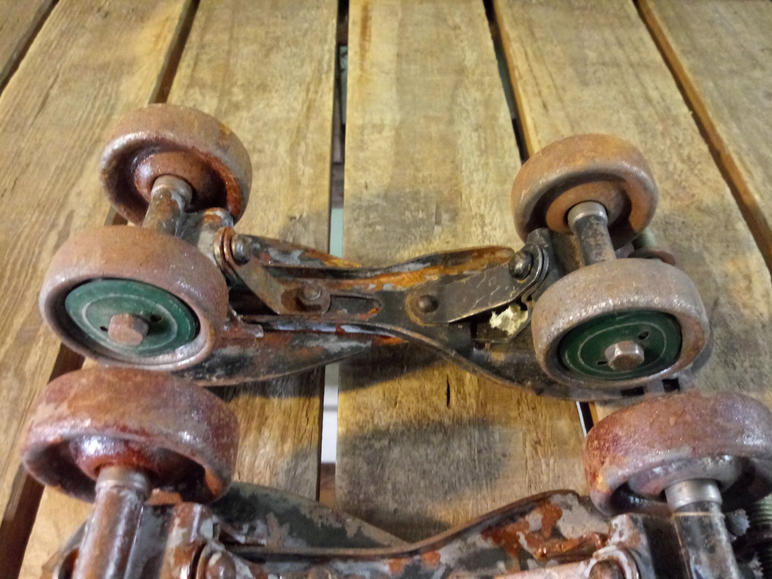 Antique Rusty Roller Skate Decor Pieces Only Missing Parts | Etsy