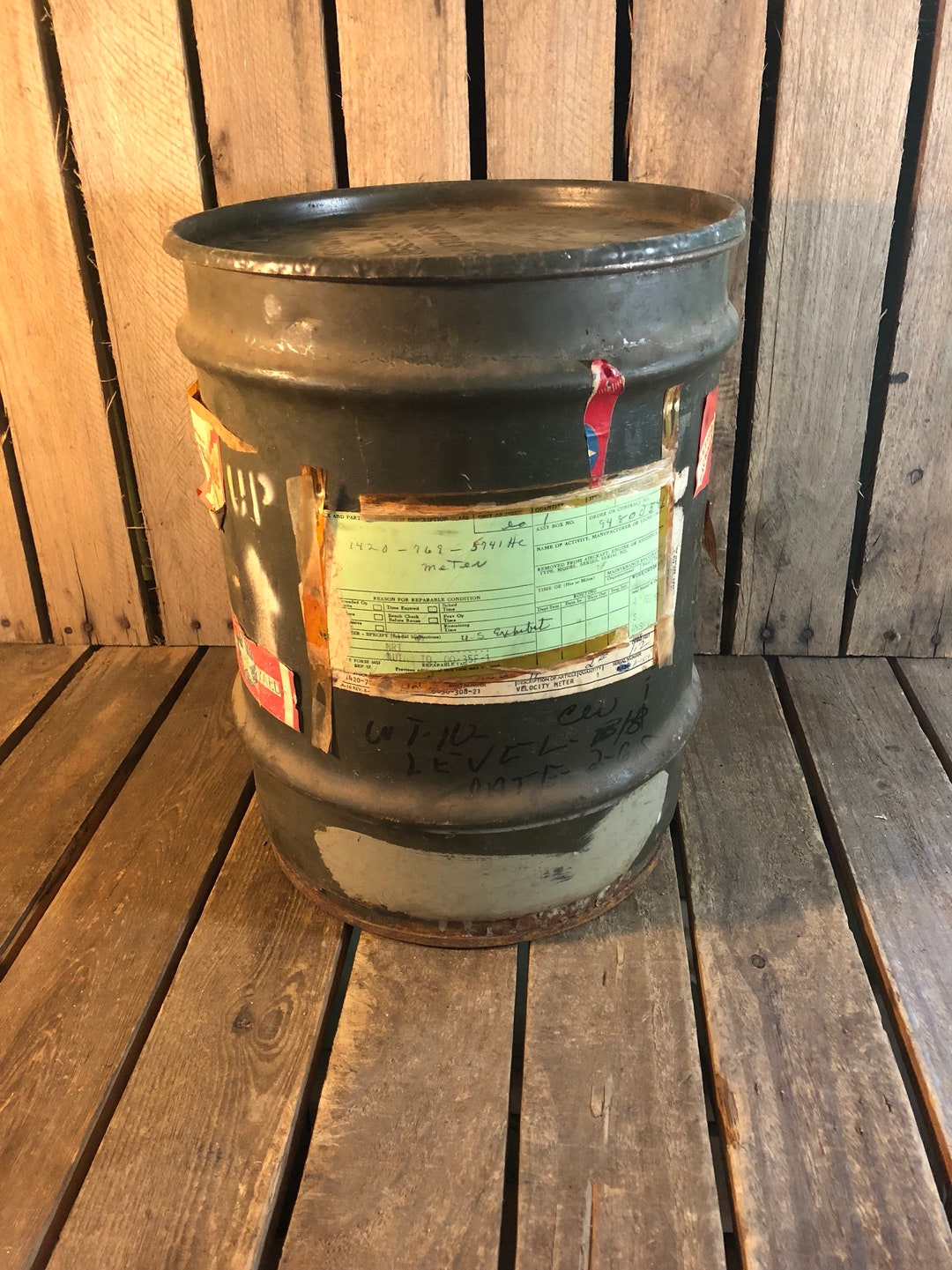 Vintage Military Can - Etsy