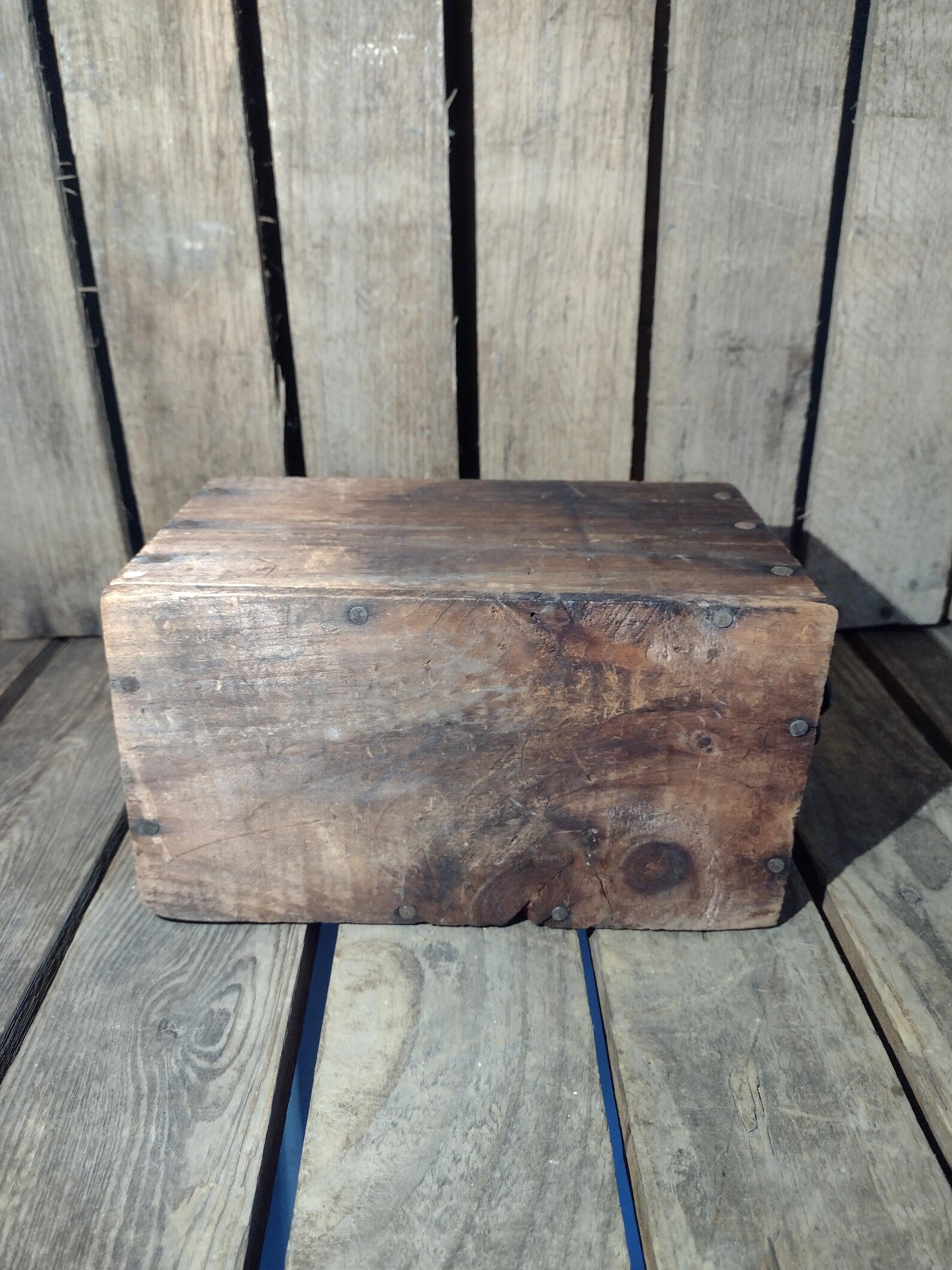 Small Antique Wooden Box - Etsy