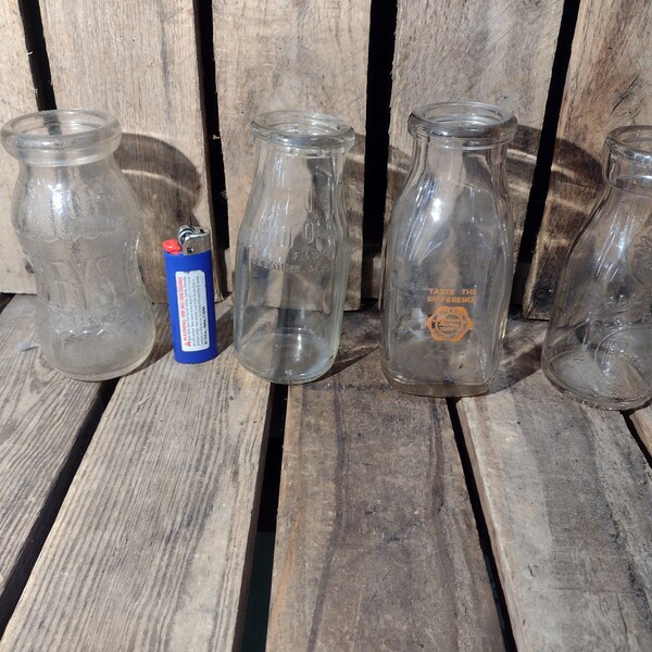 Small Milk Bottles - Etsy