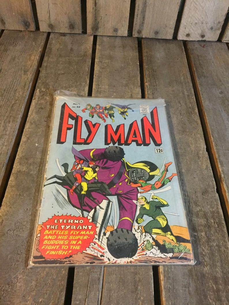 Vintage Fly Man No. 32 Comic Book | Etsy