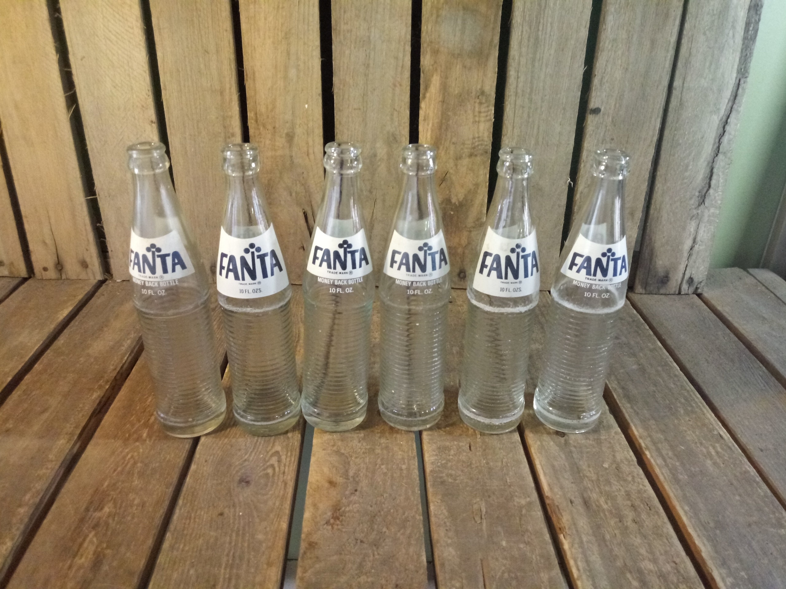 6 Vintage Fanta Soda Bottles: Collectible Glass Bottles - Etsy UK