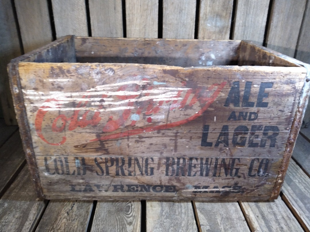 Antique Wooden Beer Crate – Rustic Ale & Lager Box – Collectible ...