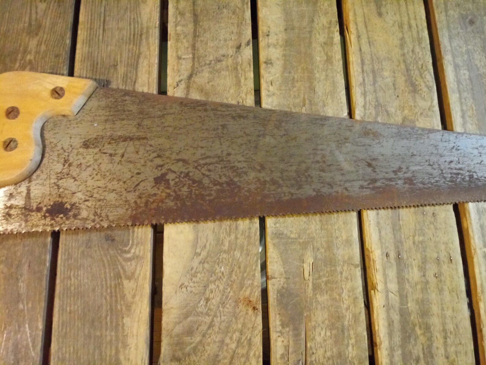 Vintage Rusty Hand Saw - Etsy