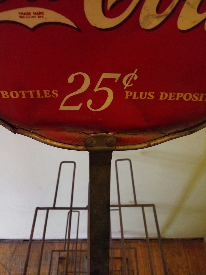 Antique Coca Cola 6 Pack Display Rack - Etsy