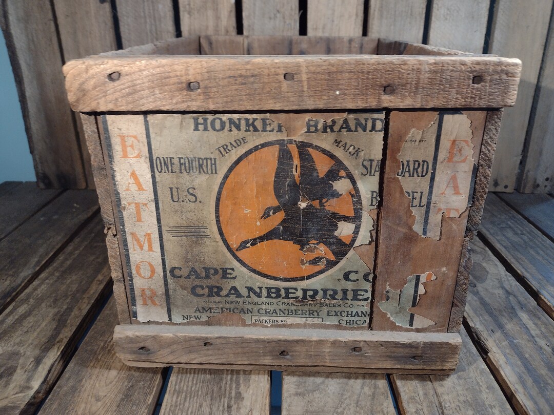 Vintage Cranberry Crate - Etsy