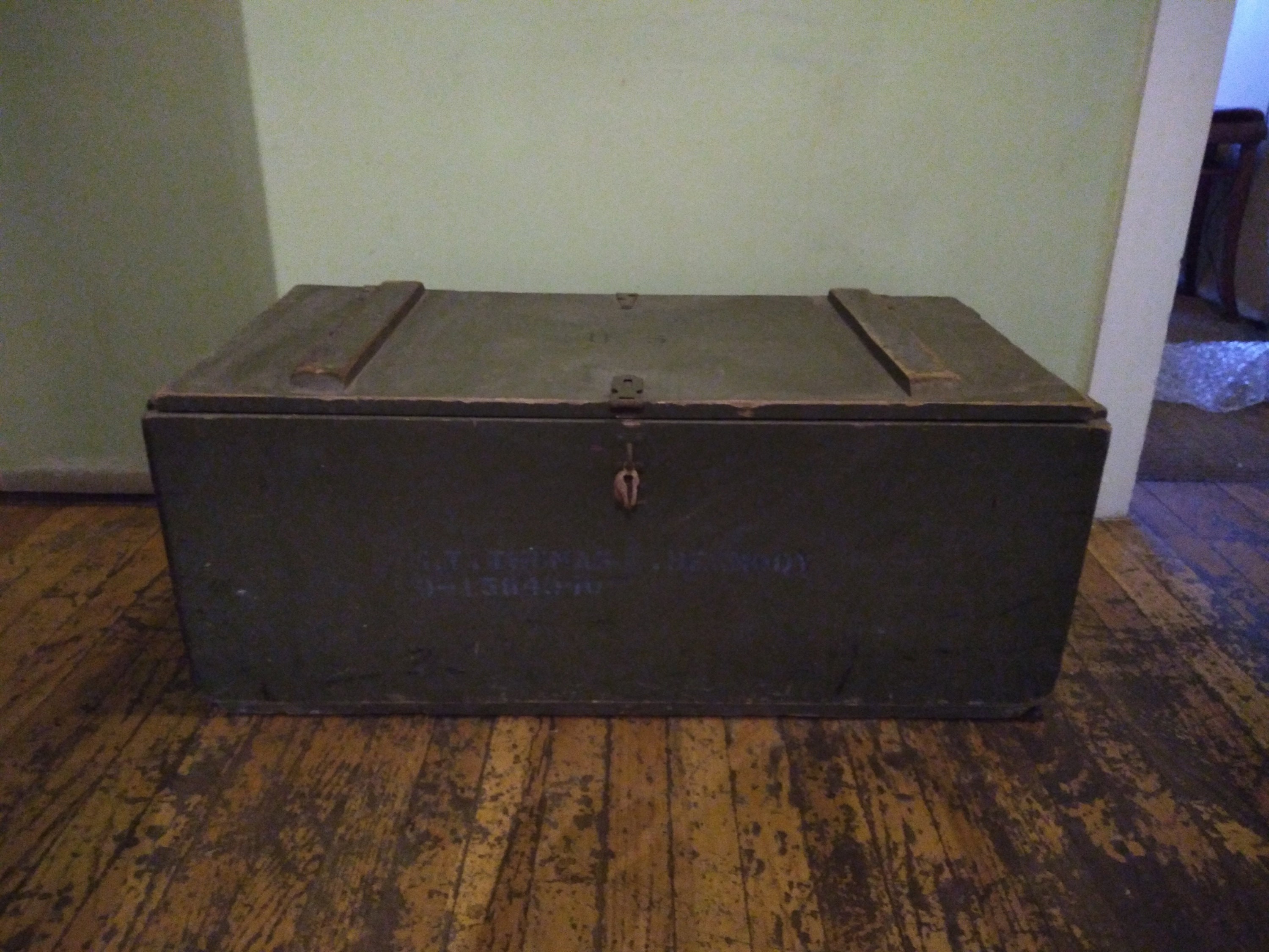 Wooden Military Footlocker
