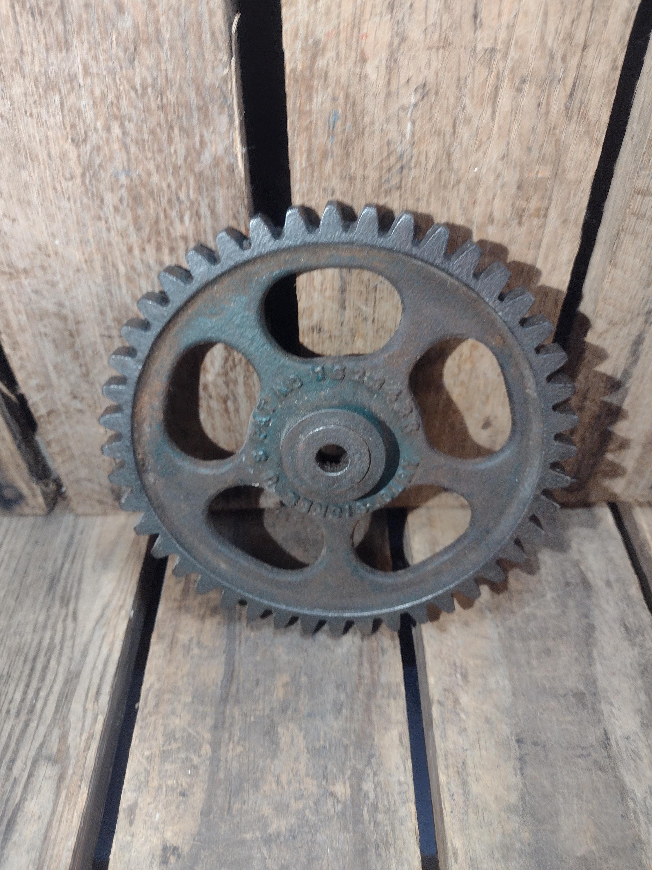 Antique Auto Siglet Gear Wheel Iron Sprocket Industrial Decor - Etsy