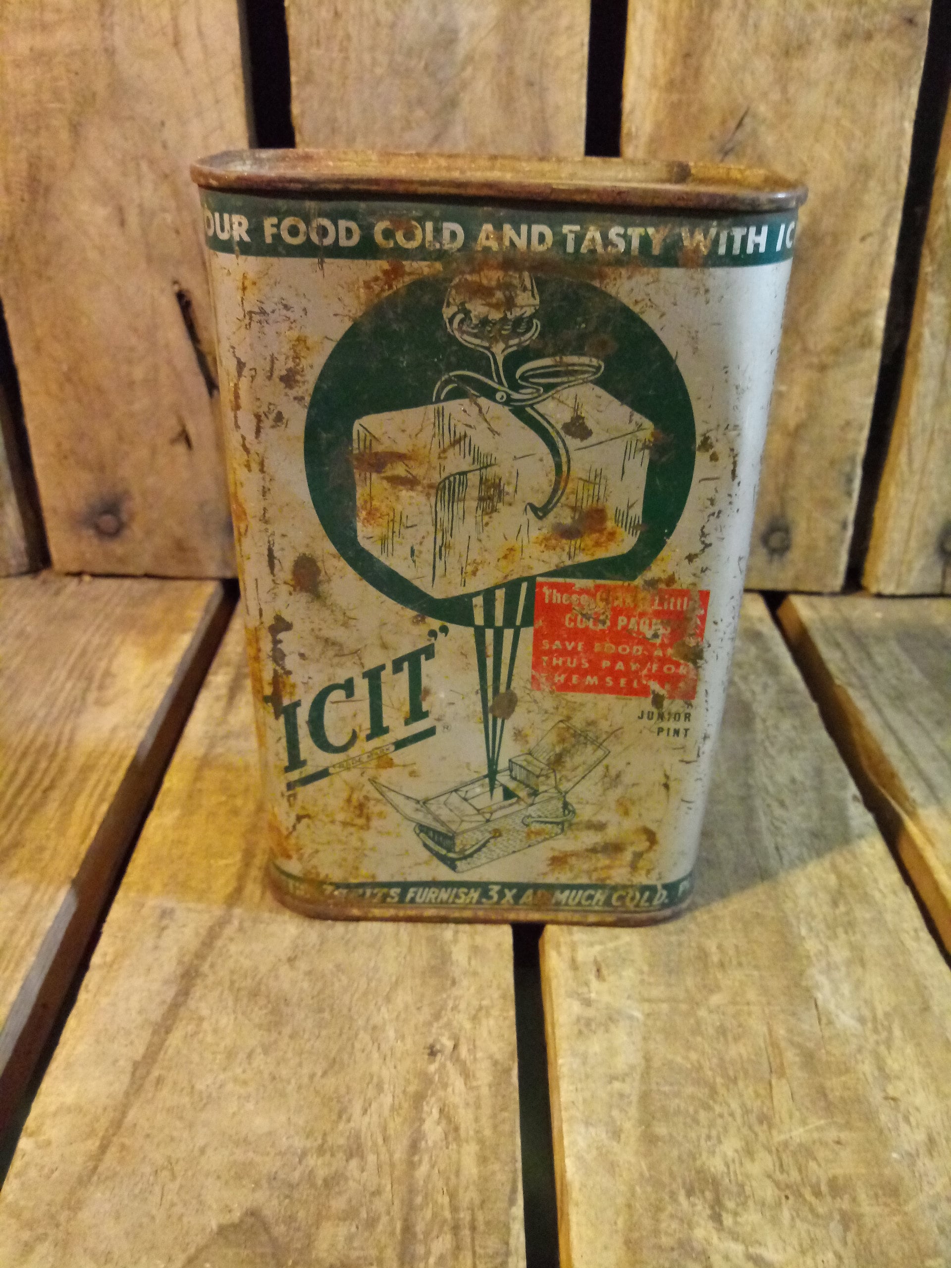 Old fashioned ice pack store