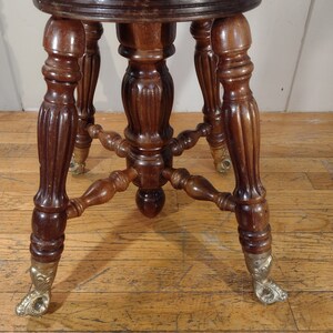 Antique Piano Chair - Etsy