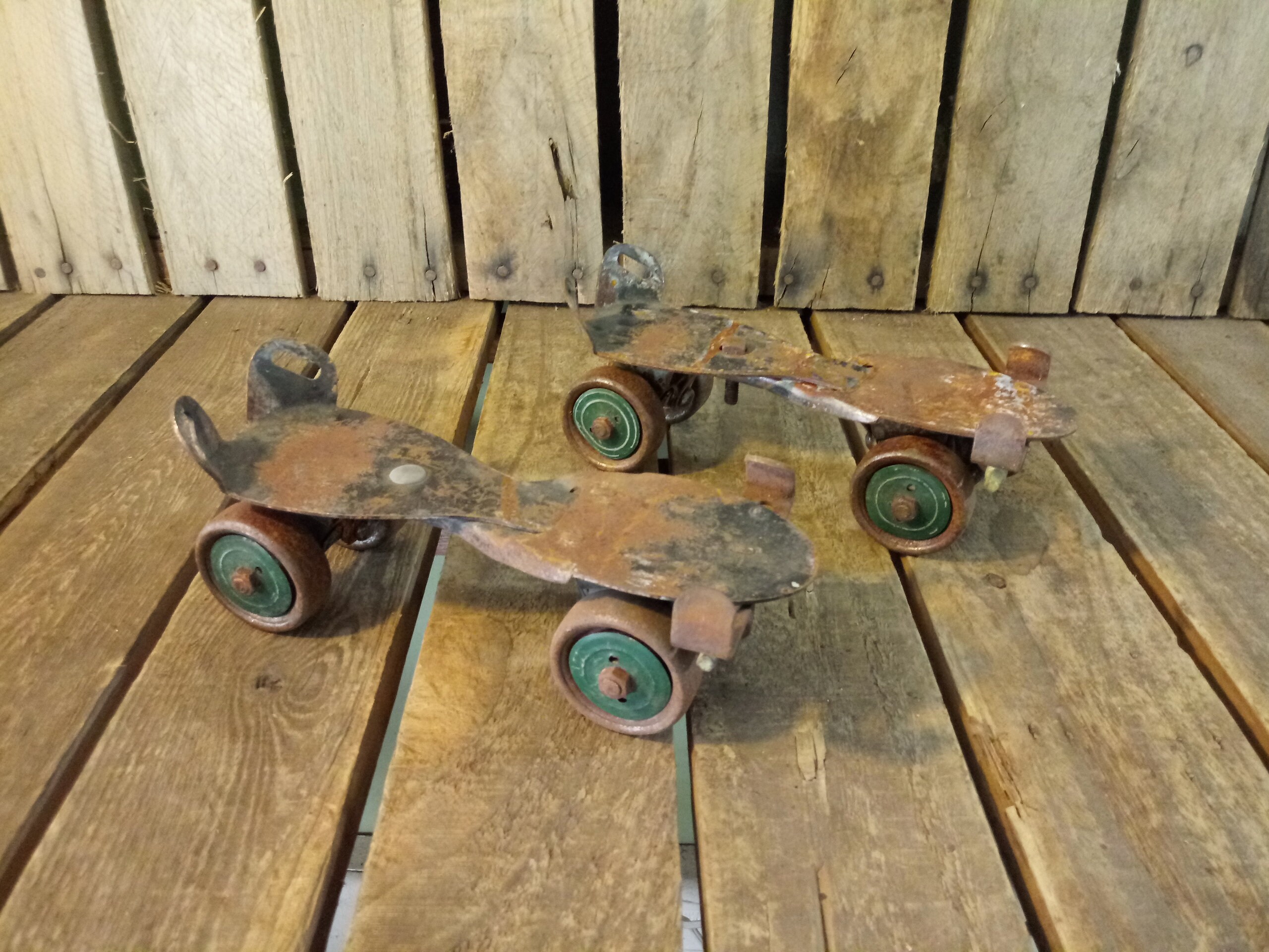Antique Rusty Roller Skate Decor Pieces Only Missing Parts | Etsy