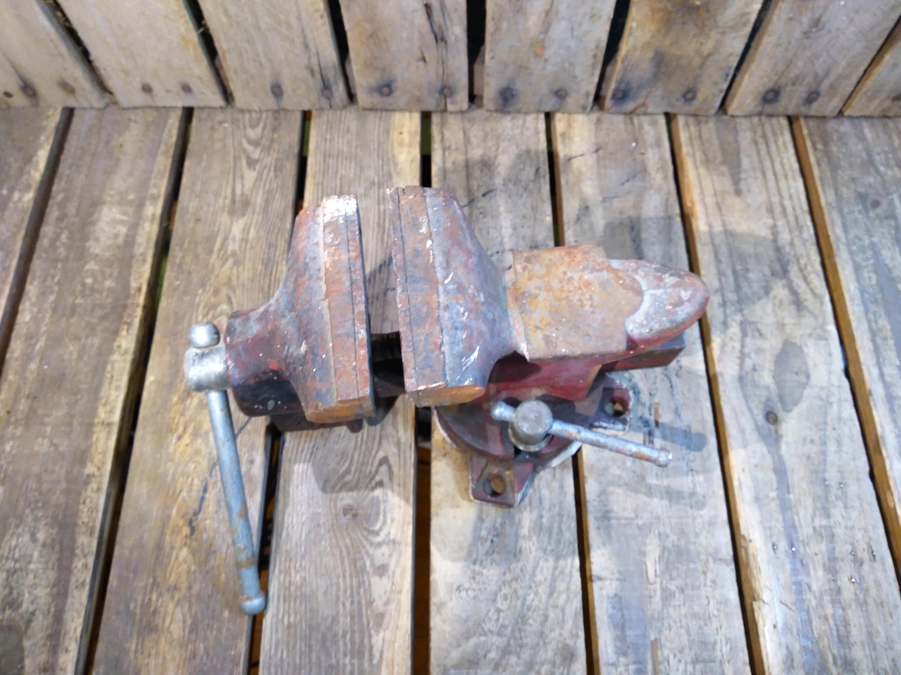 Vintage 4 Inch Vise - Etsy