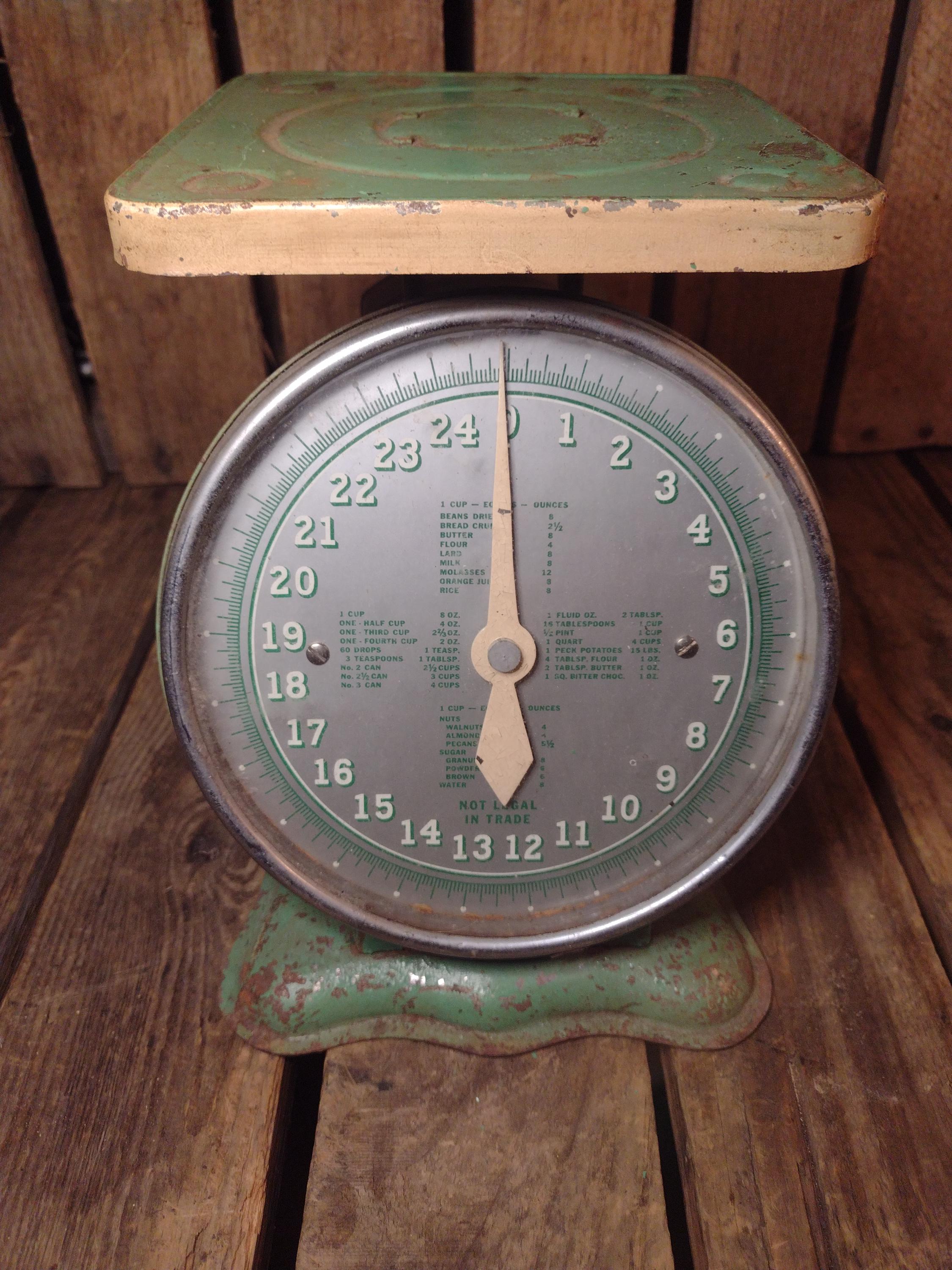 Vintage Green Metal Kitchen Scale Countertop Analog Farmhouse Decor - Etsy