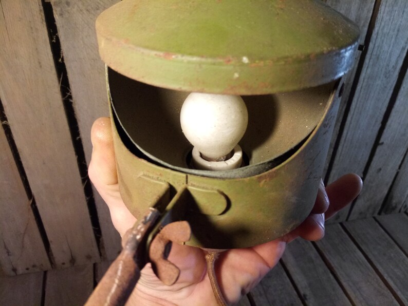 Antique Farm Egg Tester Light – Rustic Poultry Equipment – Vintage Barn ...
