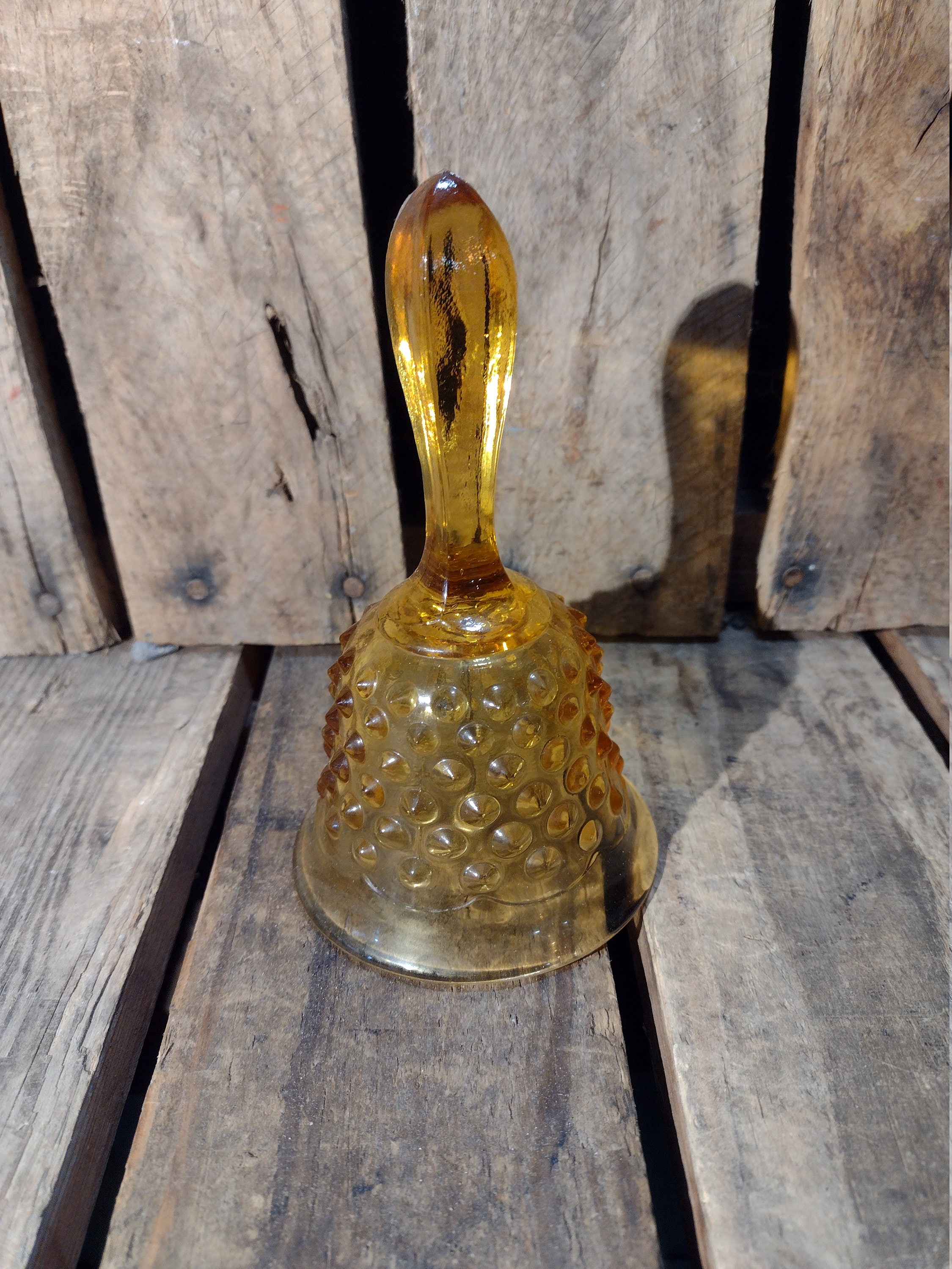 Vintage Glass Bell | Etsy