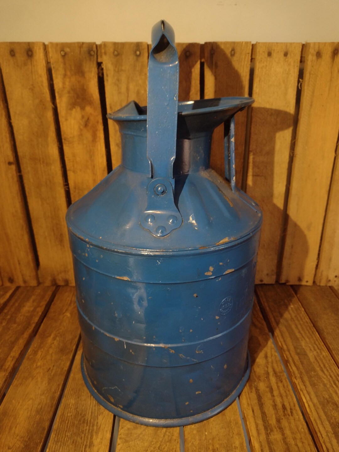 Sexton Measuring Can, Vintage Metal Sexton 5 Gallon Oil Measuring Can ...