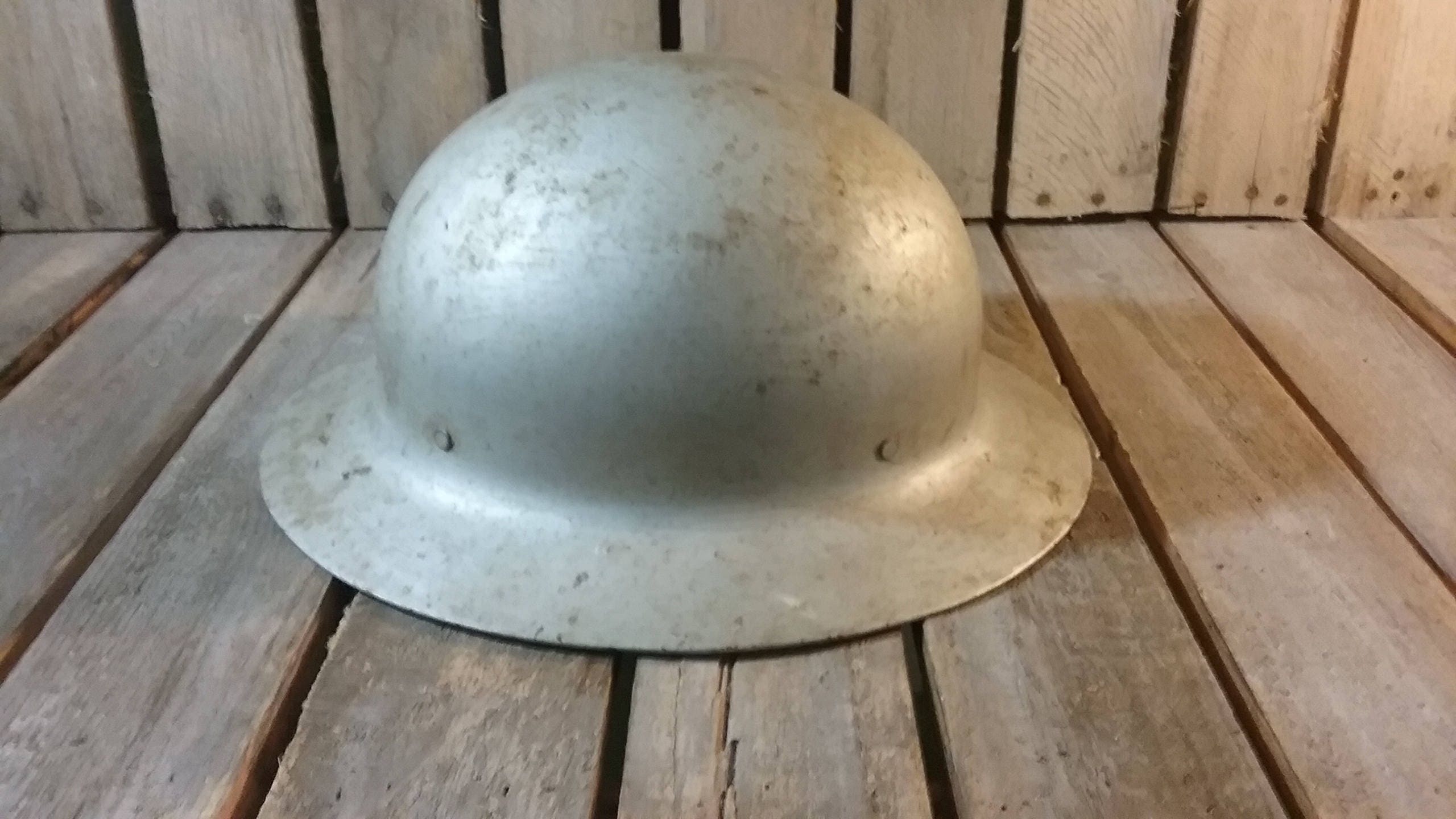 Vintage Metal Helmet - Etsy
